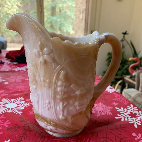 Vintage | Kitchen | Imperial Carmel Slag Glass Pitcher | Poshmark